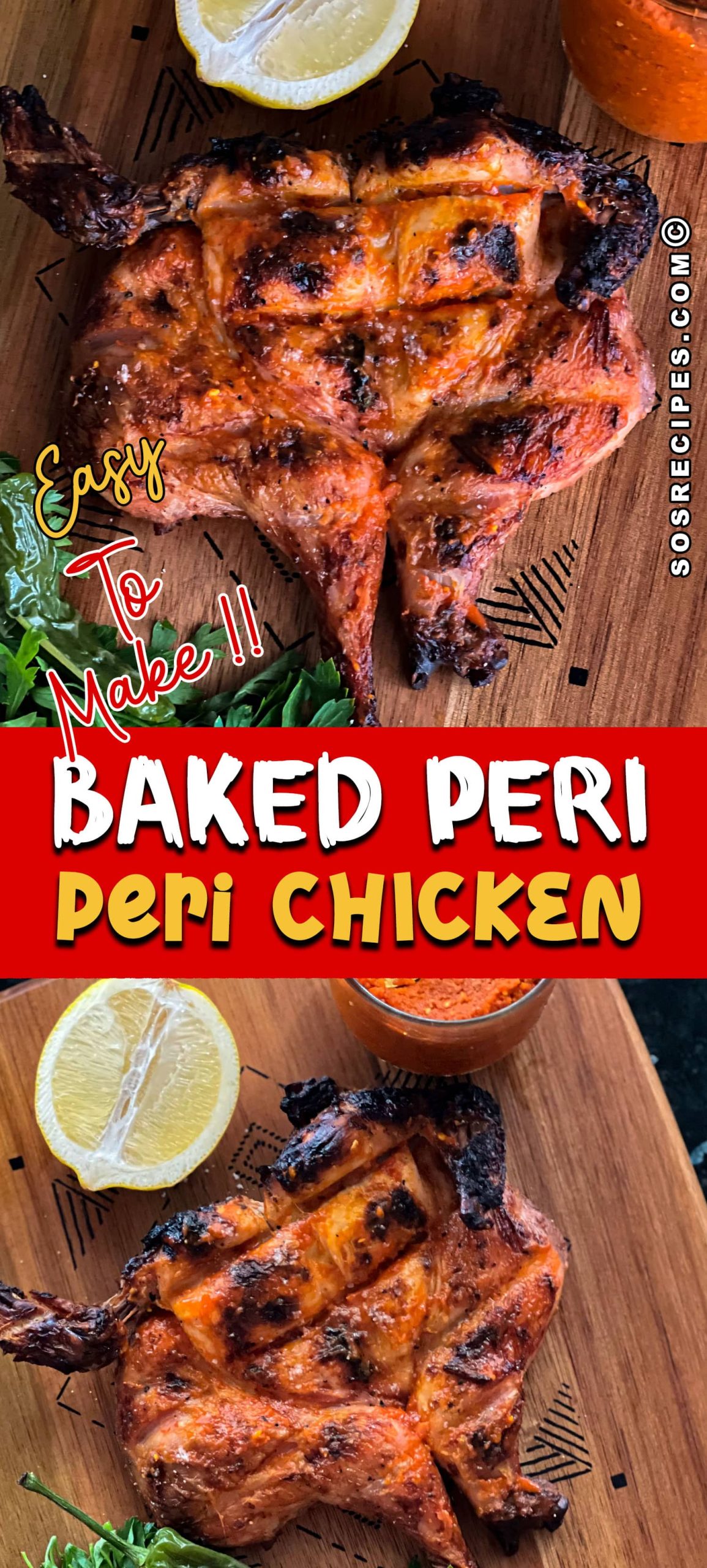 Baked Peri Peri Chicken l SOS Recipes