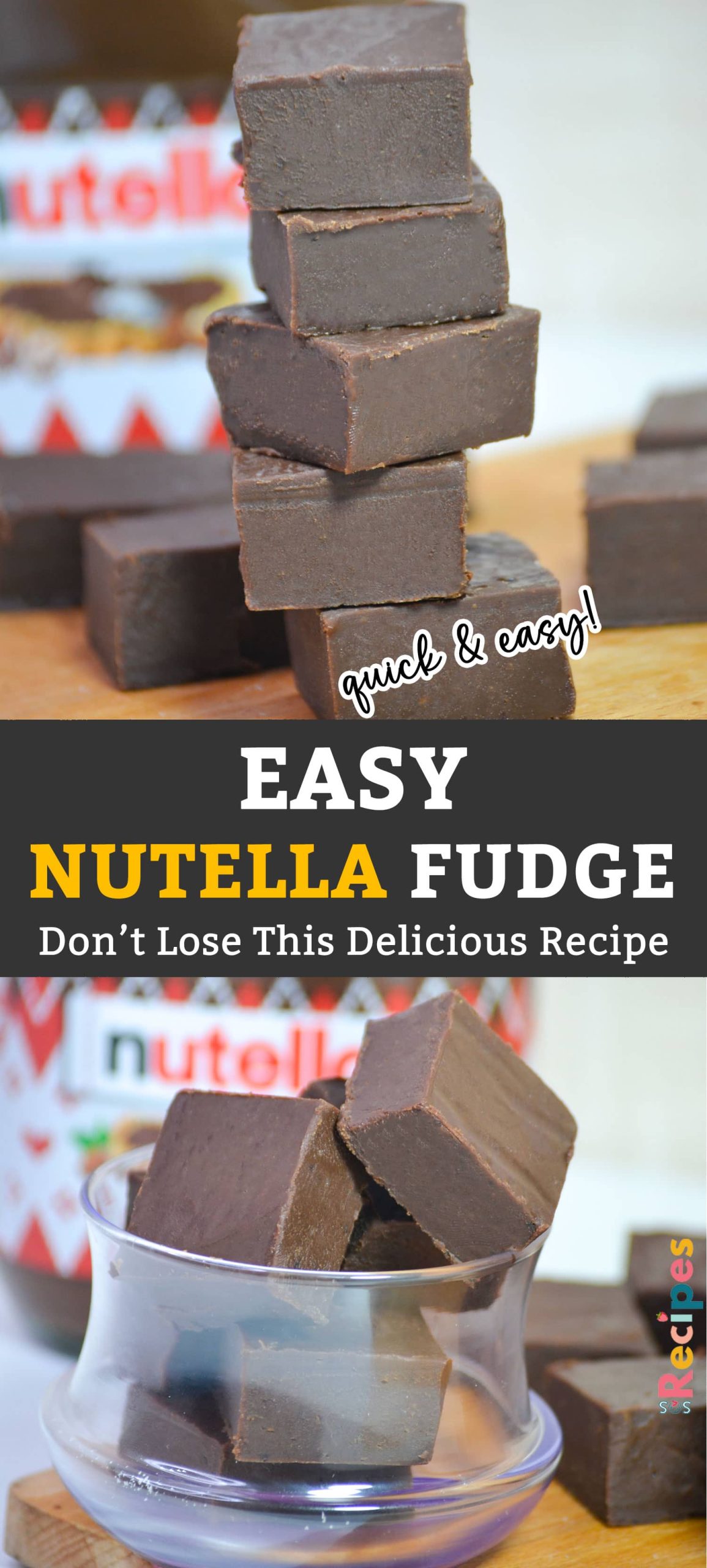 Easy Nutella Fudge Recipe - Sos Recipes