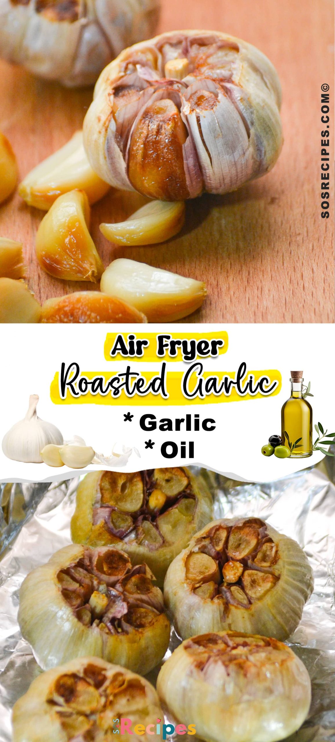 Air Fryer Roasted Garlic - Sos Recipes