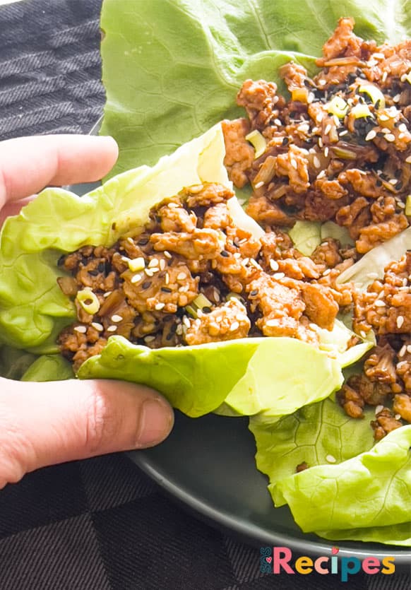 Asian Chicken Lettuce Wraps - {P.F Chang’s Style} - Sos Recipes