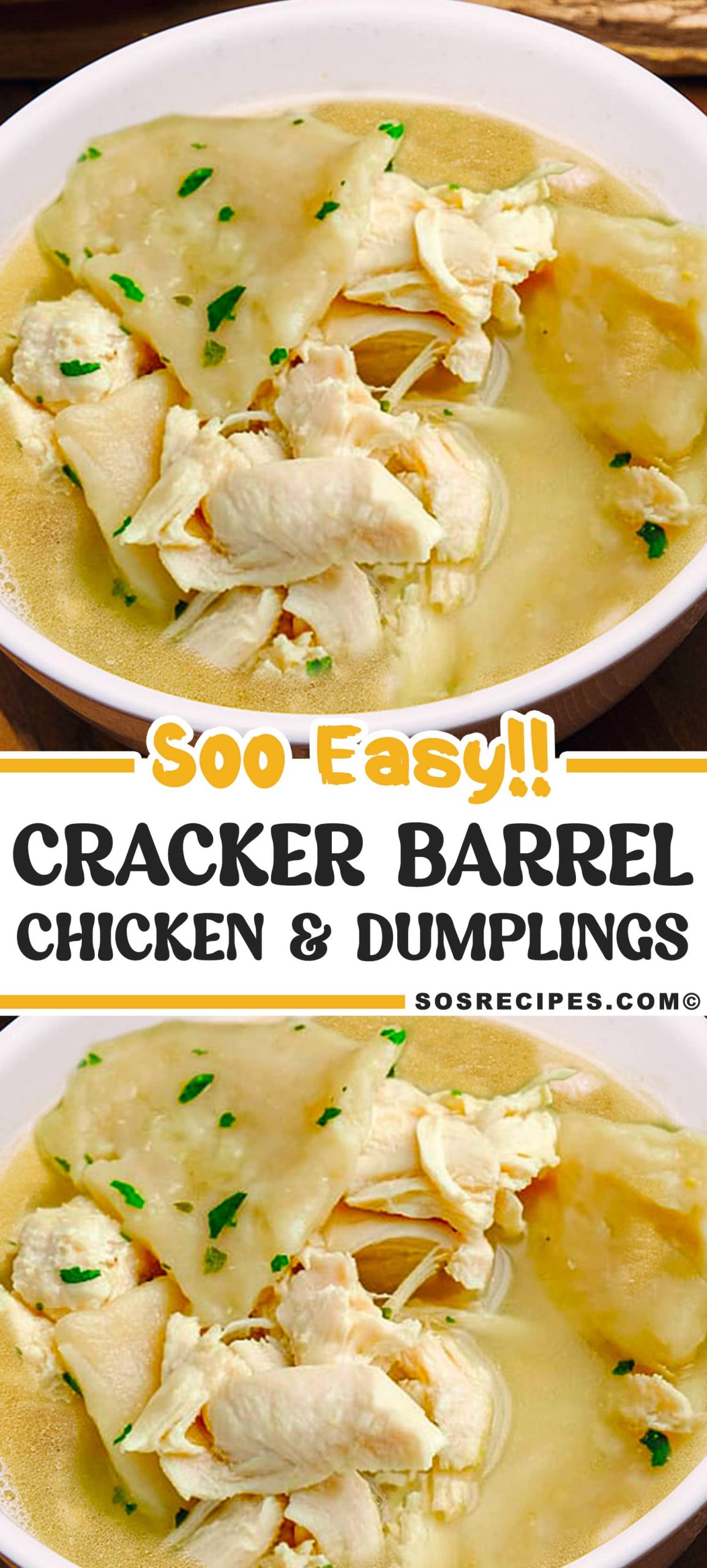 Easy Cracker Barrel Chicken And Dumplings - Sos Recipes