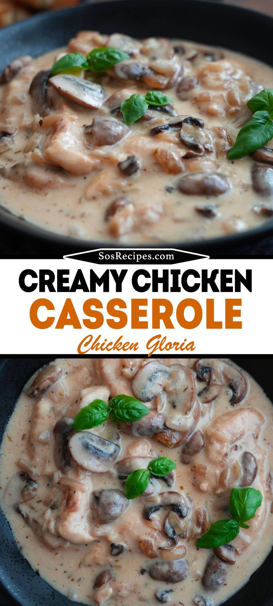 Creamy Chicken Casserole (Chicken Gloria) - Sos Recipes