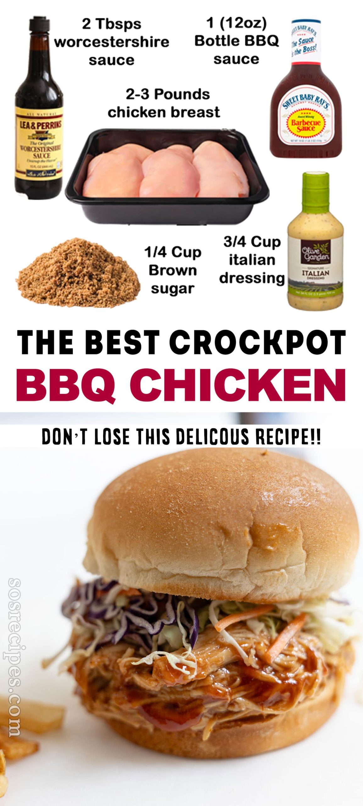 Zesty Slow Cooker BBQ Chicken Sandwiches - Sos Recipes