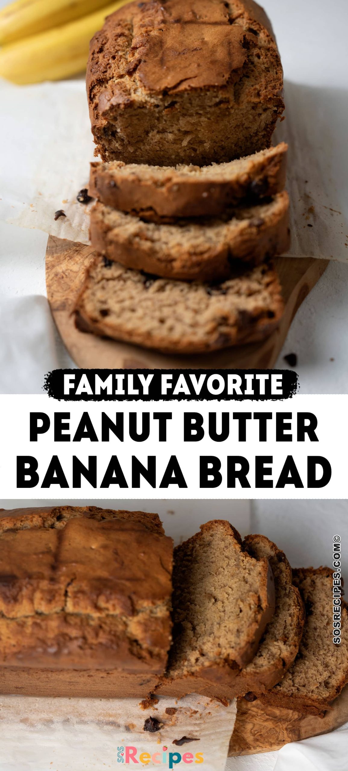 Peanut Butter Chocolate Chip Banana Bread Recipe -Easy, Quick - Sos Recipes