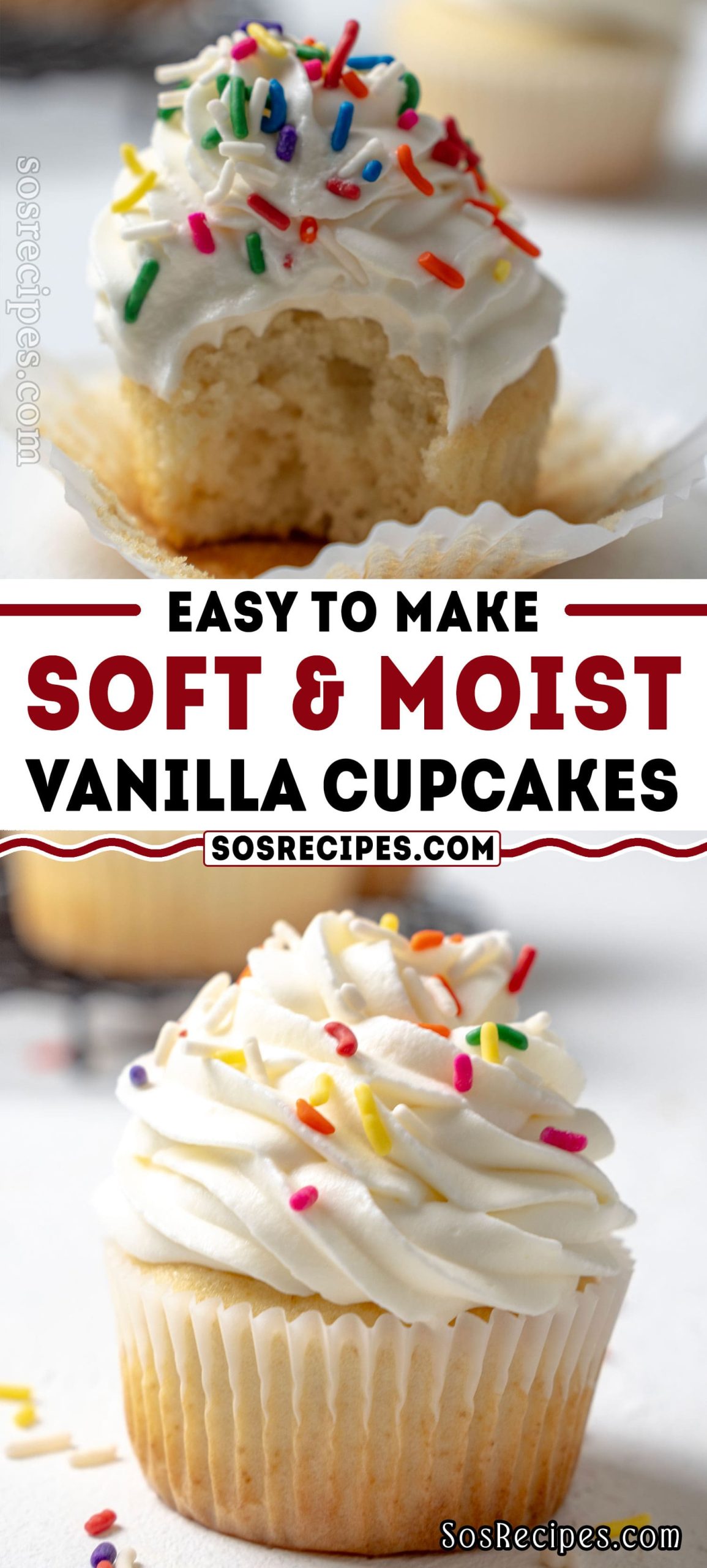 Delicious Vanilla Cupcakes Recipe - Sos Recipes