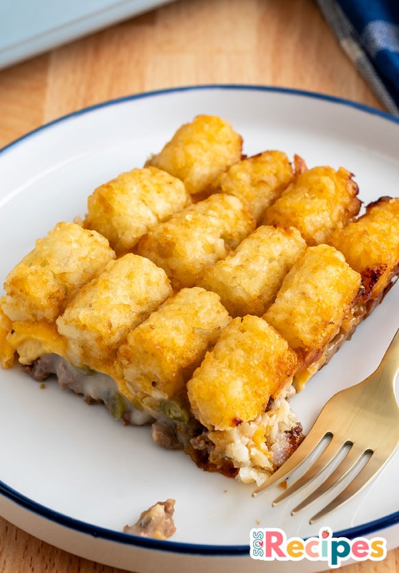 The Best Cheesy Tater Tot Casserole With Ground Beef Recipe - Sos Recipes