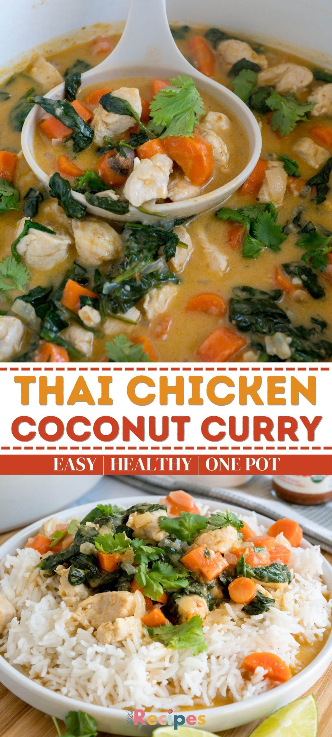 Thai Chicken Coconut Curry Recipe - Sos Recipes