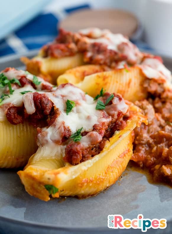 Baked Stuffed Shells Recipe - Sos Recipes