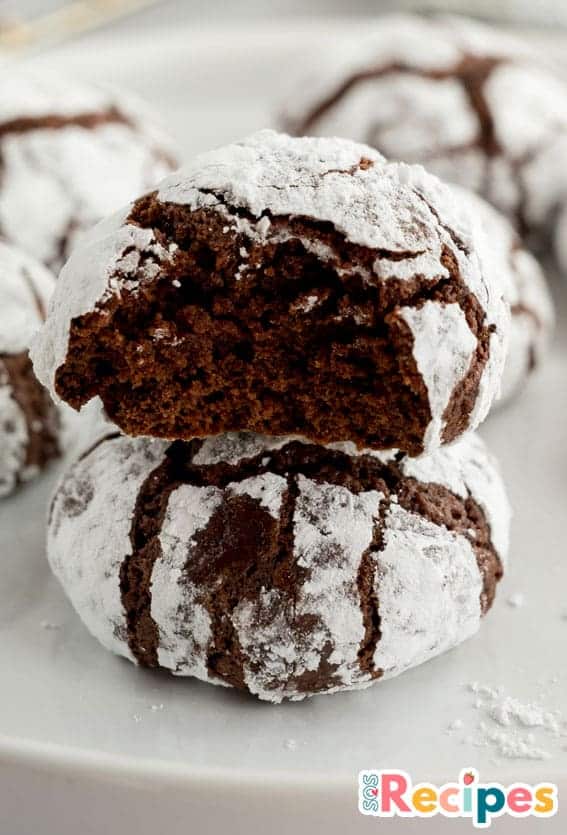 Chocolate Crinkle Cookies Recipe - Sos Recipes