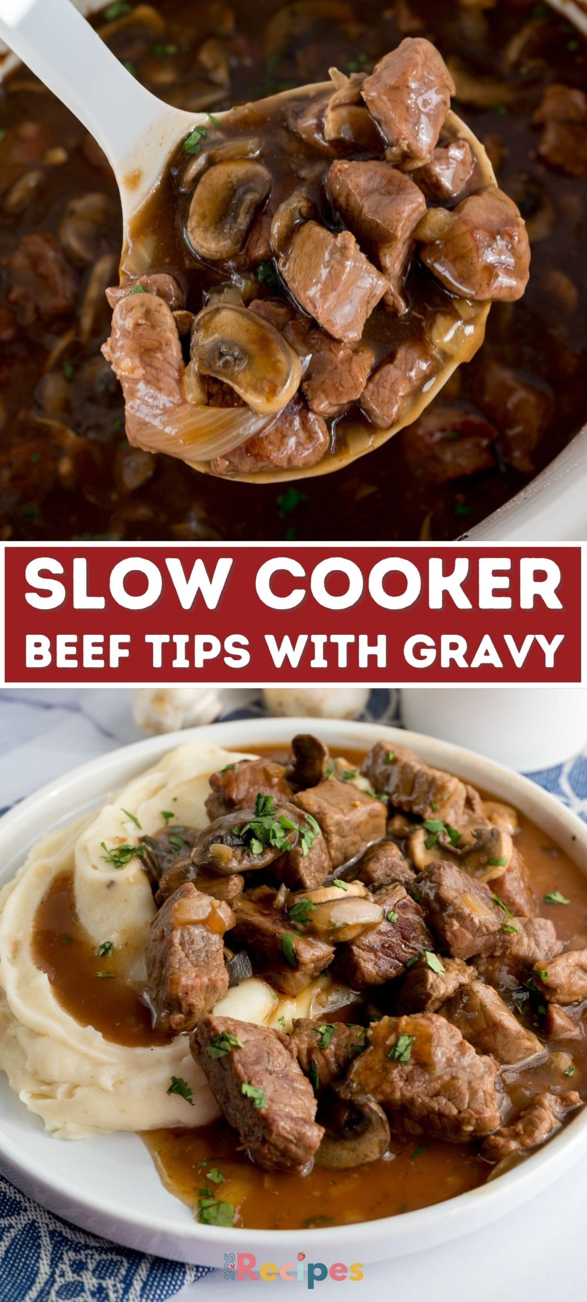 Slow Cooker Beef Tips and Gravy - Sos Recipes
