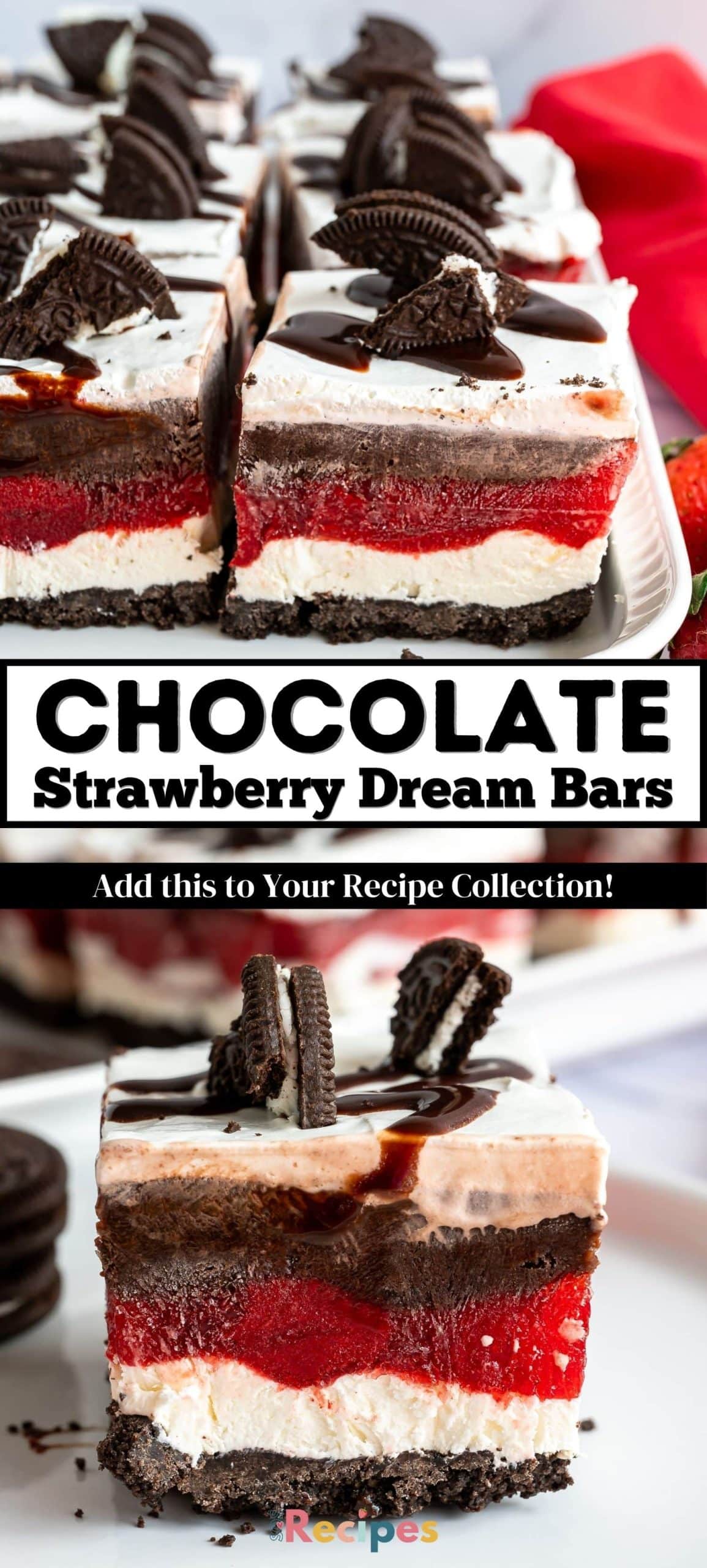 Easy Chocolate Strawberry Dream Bars - Sos Recipes