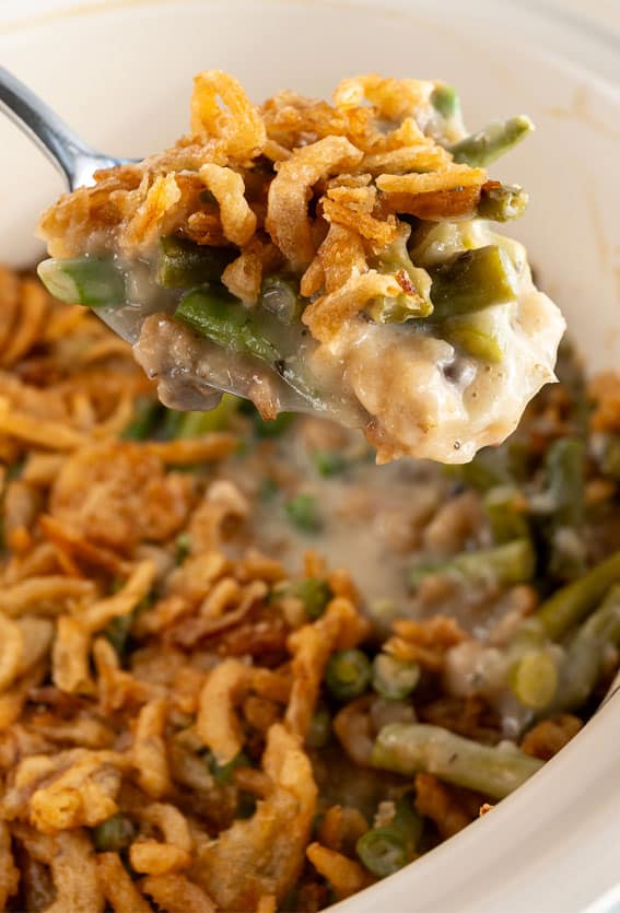 Green Bean Casserole Recipe {Slow Cooker} - Sos Recipes