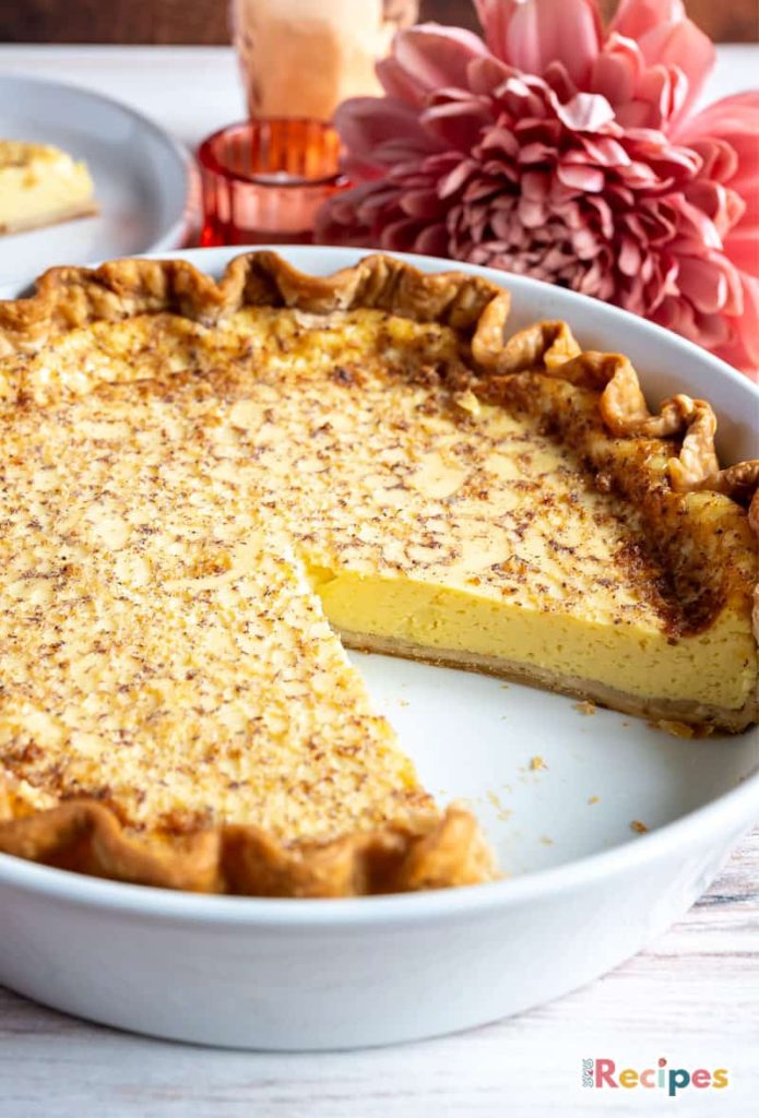 Creamy Custard Pie Recipe - Sos Recipes